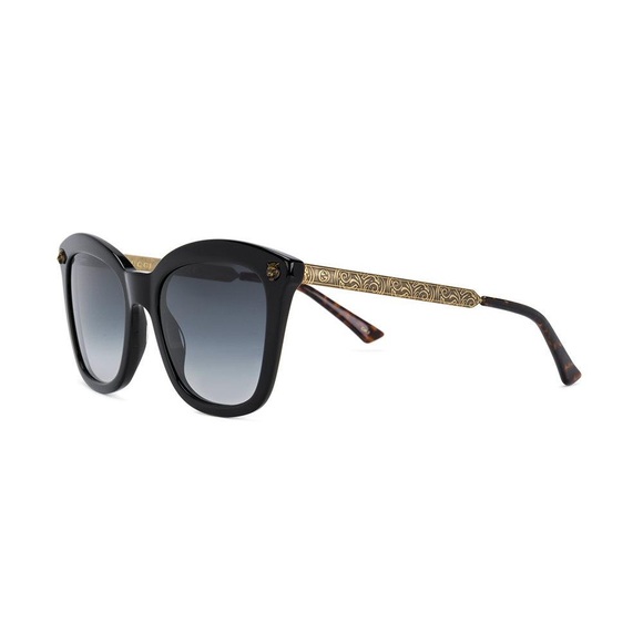 Gucci | Accessories | Gucci Black Bronze Antique Gold Gradient Tiger ...